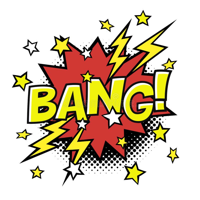 BANG! Comic Sound in Speech Bubble. Comic Text. Vector Bubble Icon ...
