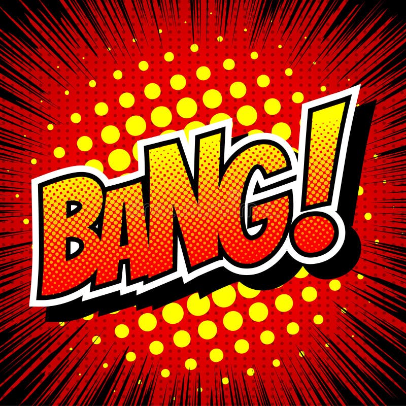 Bang! Comic Speech Bubble, Cartoon. Stock Vector - Illustration of ...