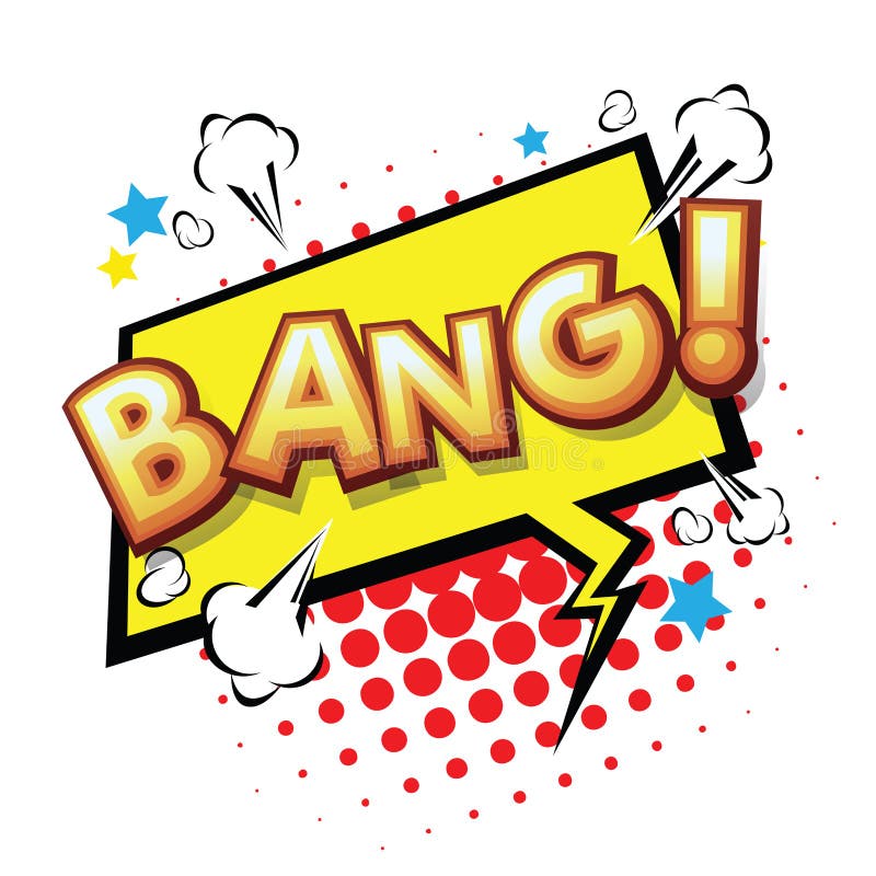 Bang! Comic Speech Bubble, Cartoon. Stock Vector - Illustration of ...