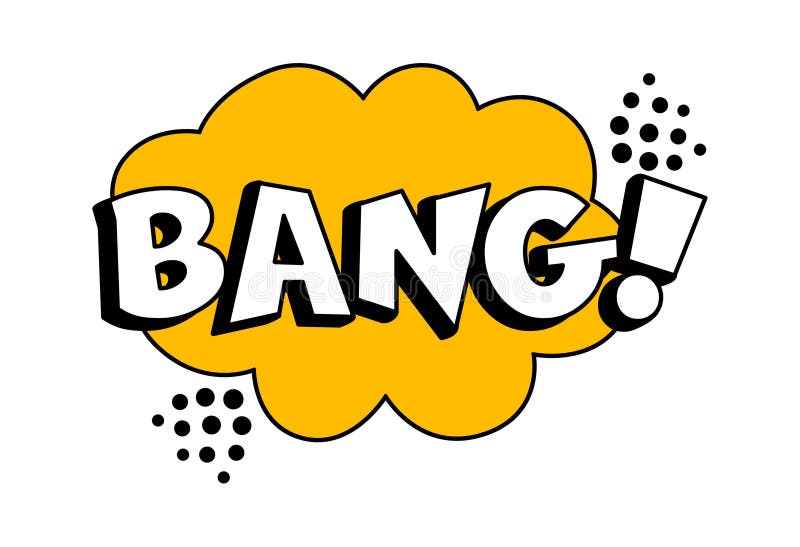 Bang Comic Sticker stock vector. Illustration of bang - 274271222