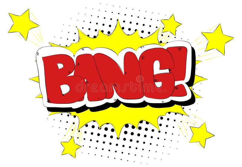 Bang - Comics Word. Vector Retro Abstract Comic Book Speech Bubble ...