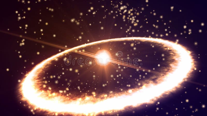 Bang Explosion of Galaxy, Planet Stars with Sparks of Fire Blast Wave ...
