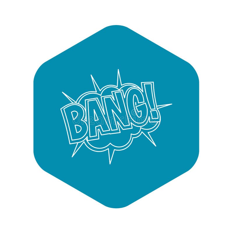 Bang Explosion Sound Effect Icon, Cartoon Style Stock Vector ...
