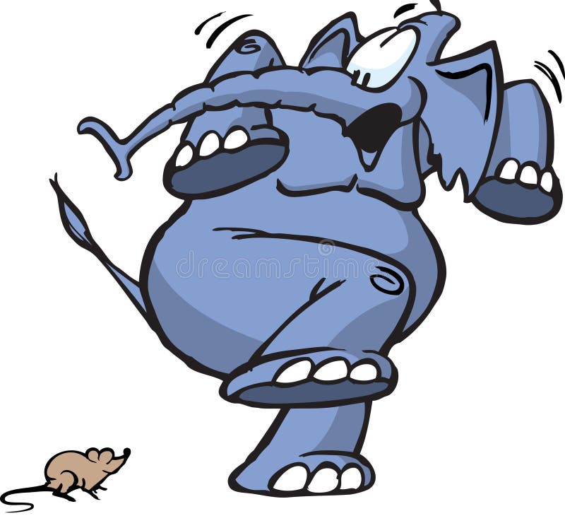 Olifant Van Mechanische Muis Bang Die Wordt Gemaakt Die Vector ...