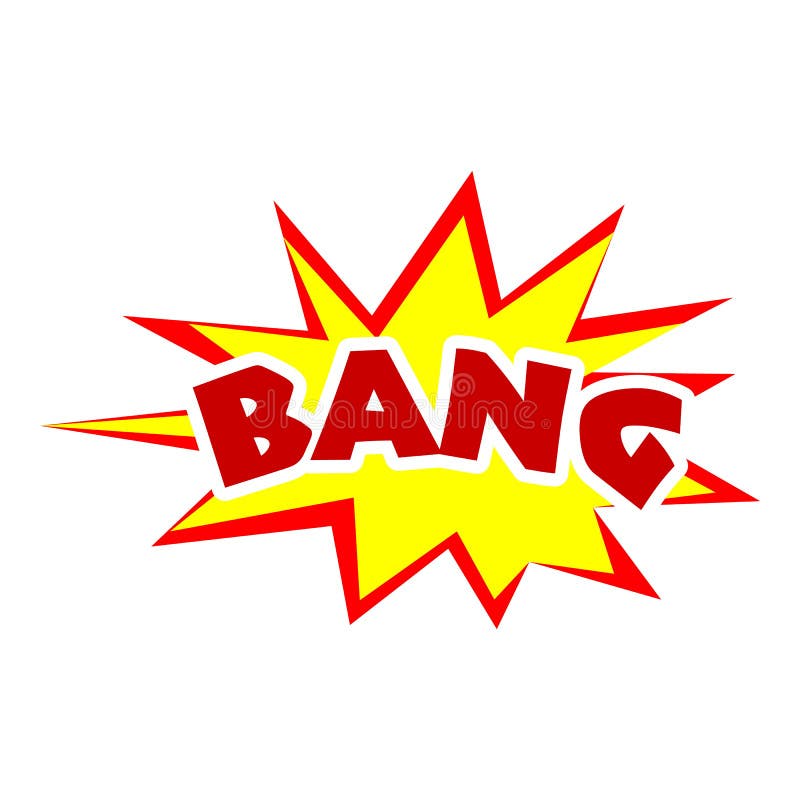 Bang icon, pop art style stock vector. Illustration of funny - 86056919
