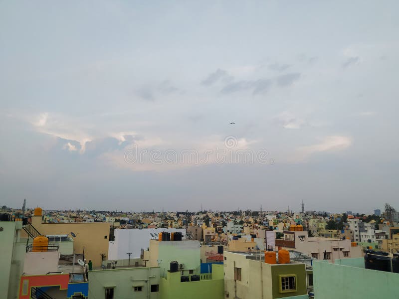 Bangalore Downtown and Cityscape View from Top of the Tower Editorial ...