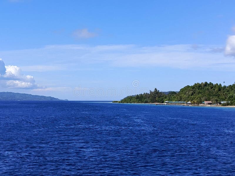 Banggai Regency Sea the Blue and Beautiful Sea Stock Photo - Image of ...