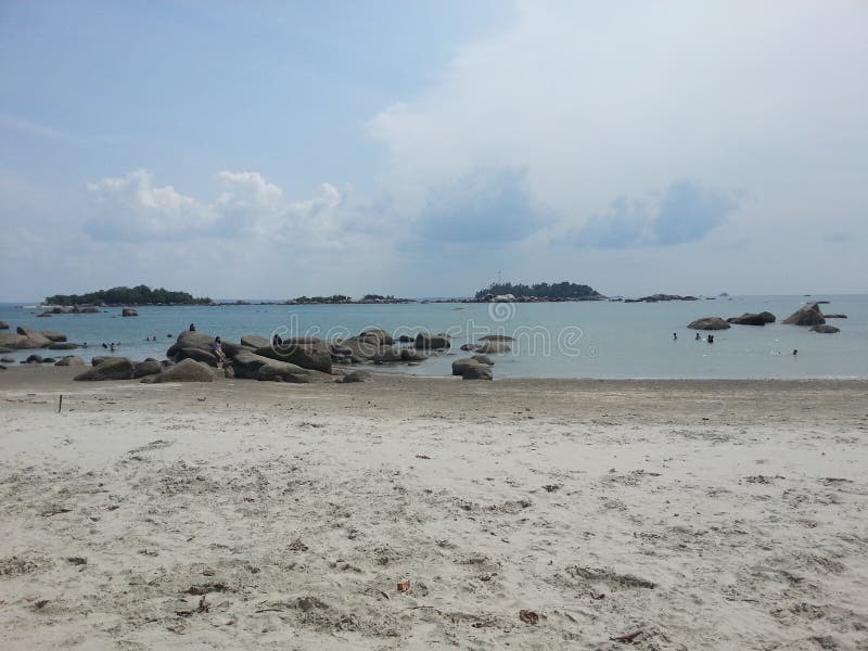 Beach in bangka island stock image. Image of nice, weather - 107846757