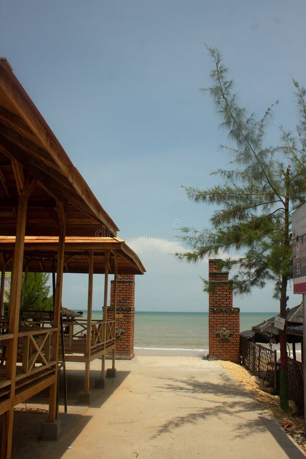 The Gateway To Tlangoh Beach, Bangkalan, Madura, East Java Stock Image ...