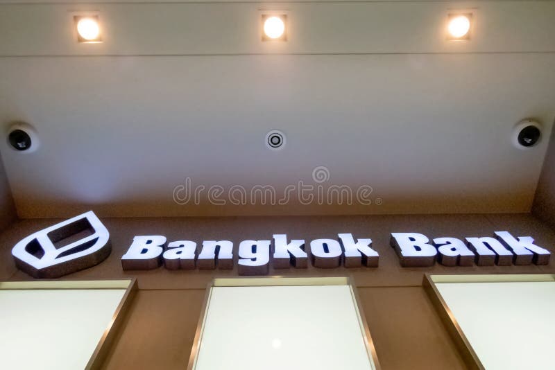 Bangkok-Bankzeichen Und Sein Logo Redaktionelles Stockfoto - Bild von ...