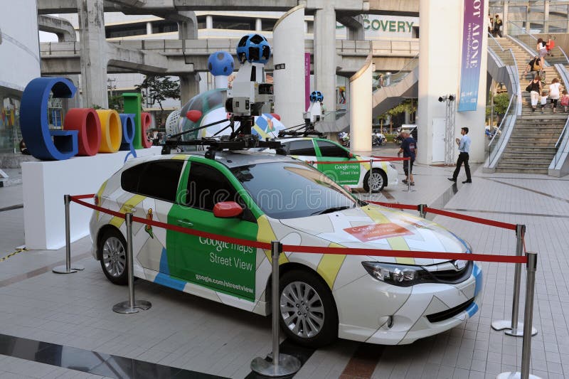 Google Maps-bil i Bangkok redaktionell bild. Bild av begrepp - 24034251