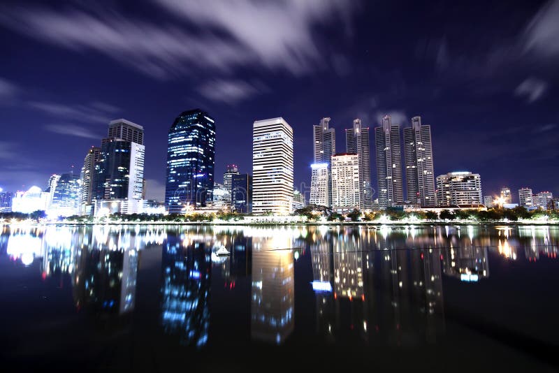Bangkok City stock image. Image of condo, night, city - 16094583