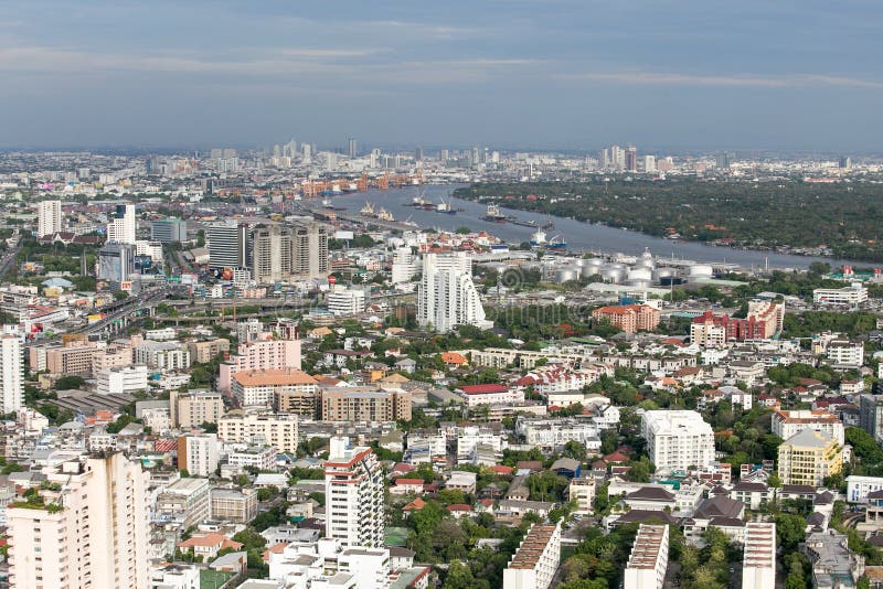Bangkok city view editorial stock photo. Image of structure - 94750948