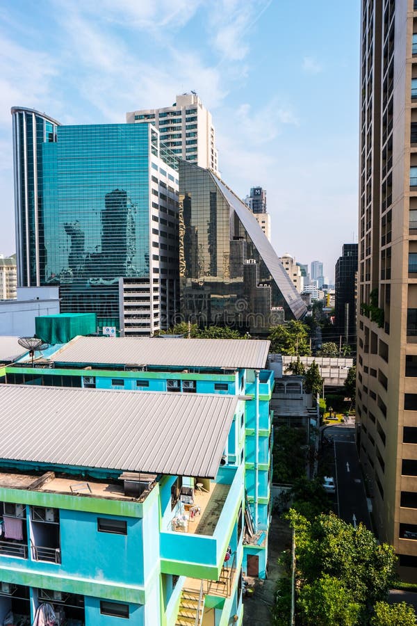 Bangkok Cityscape with Modern Hi-tech Buildings Editorial Image - Image ...