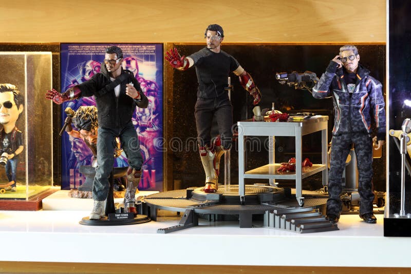 BANGKOK - MARCH 31 : TONY STARK Figure Model 1:6 Scale Editorial Stock ...