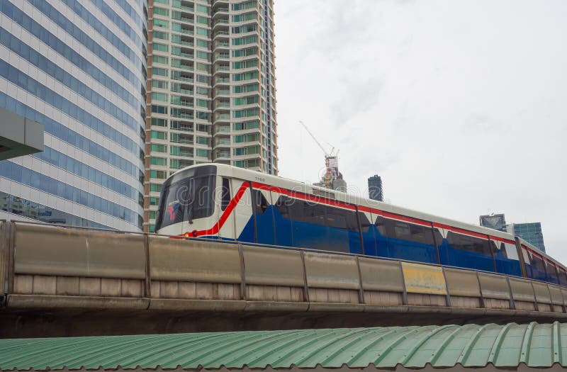 Bangkok Mass Transit System, Commonly Known As the BTS Routes for ...