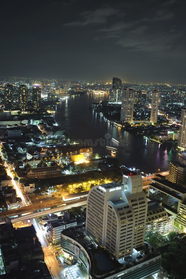 Bangkok at night stock photo. Image of facade, cityscape - 21950208