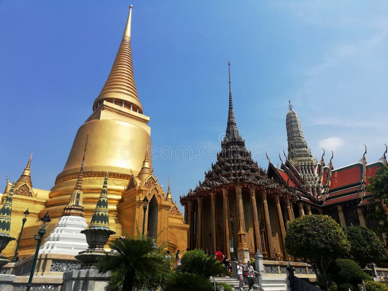 Bangkok Temple in the Royal Palace Editorial Stock Photo - Image of ...