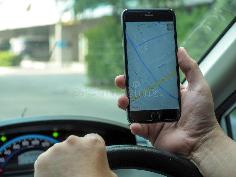 BANGKOK, THAILAND - 24 APRIL 2017: Google Maps is a Web Mapping Service ...