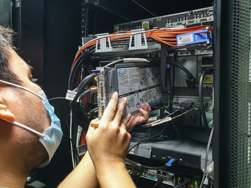 Server Raid Storage Installing Hard Disk Storage Editorial Stock Image ...