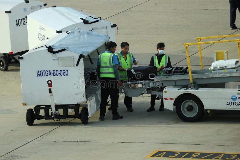 Bangkok, Thailand on July 9, 2023. Loading Process into the Unit Load ...