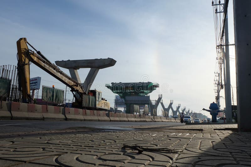 Bangkok, Thailand - June 15, 2024: Highway Construction, Transportation ...