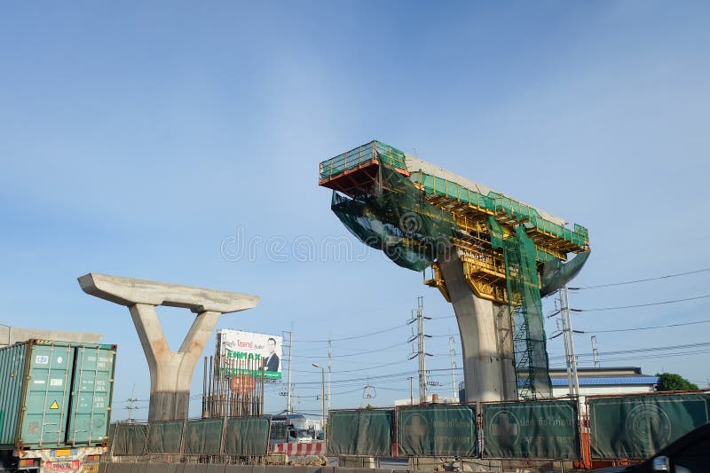 Bangkok, Thailand - June 15, 2024: Highway Construction, Transportation ...