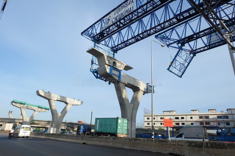Bangkok, Thailand - June 15, 2024: Highway Construction, Transportation ...