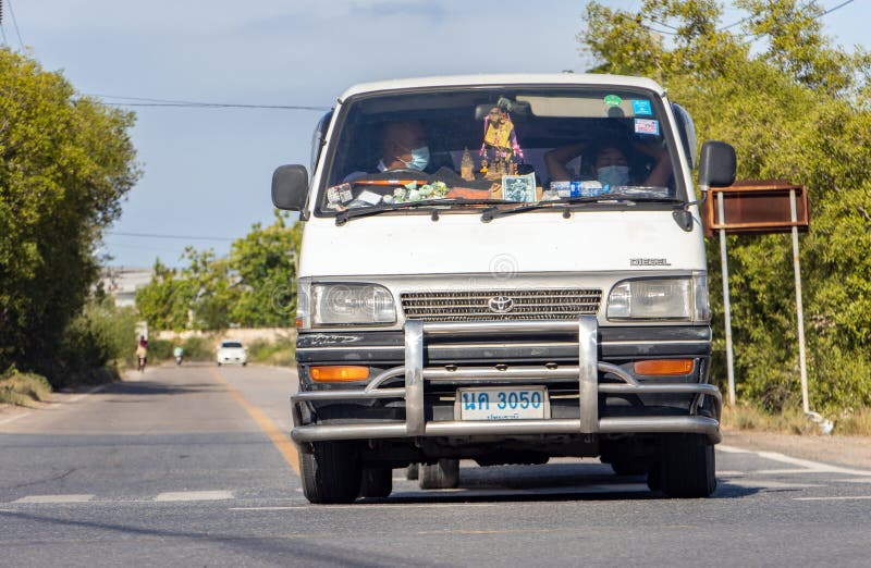 A Minivan Drives on the Road Editorial Stock Photo - Image of asia ...