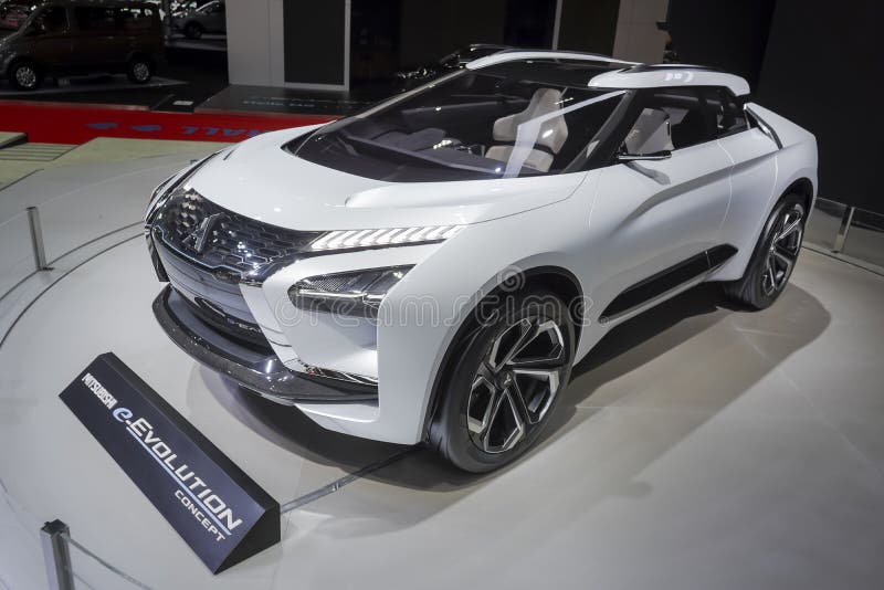 Mitsubishi E Evolution Concept Car in Motor Show 2019 Editorial Stock ...
