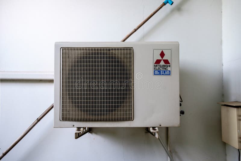 Mitsubishi Electric Mr Slim Air Conditioning System Assembled On The