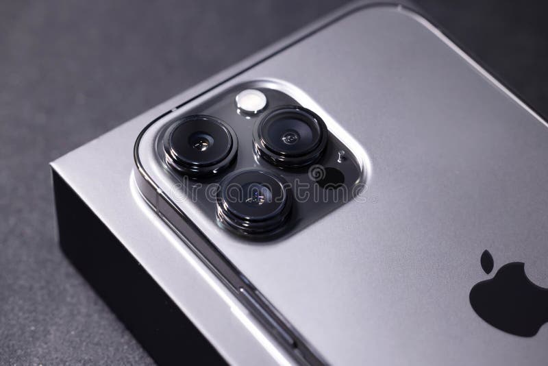 View of the New Apple IPhone 13 Pro Max Graphite Editorial Photography ...