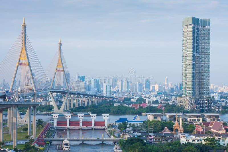 Bangkok view stock image. Image of king, phumipol, river - 22681027