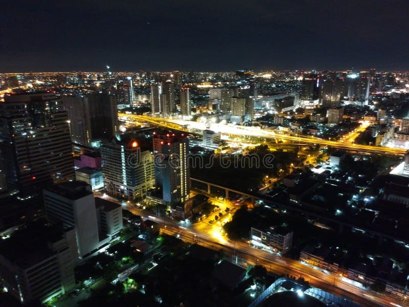 Bangkok view editorial stock photo. Image of light, bangkok - 98689128