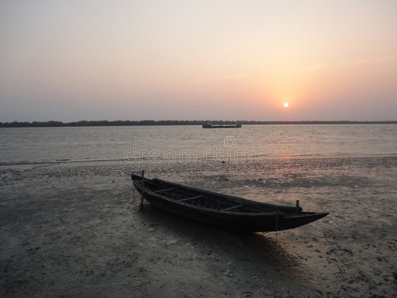 Bangladesh River Boat Sunset Sun Stock Photo - Image of river ...