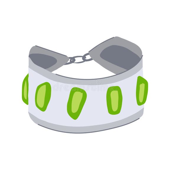 Bangle Bracelet Silver Cartoon Vector Illustration Stock Illustration ...