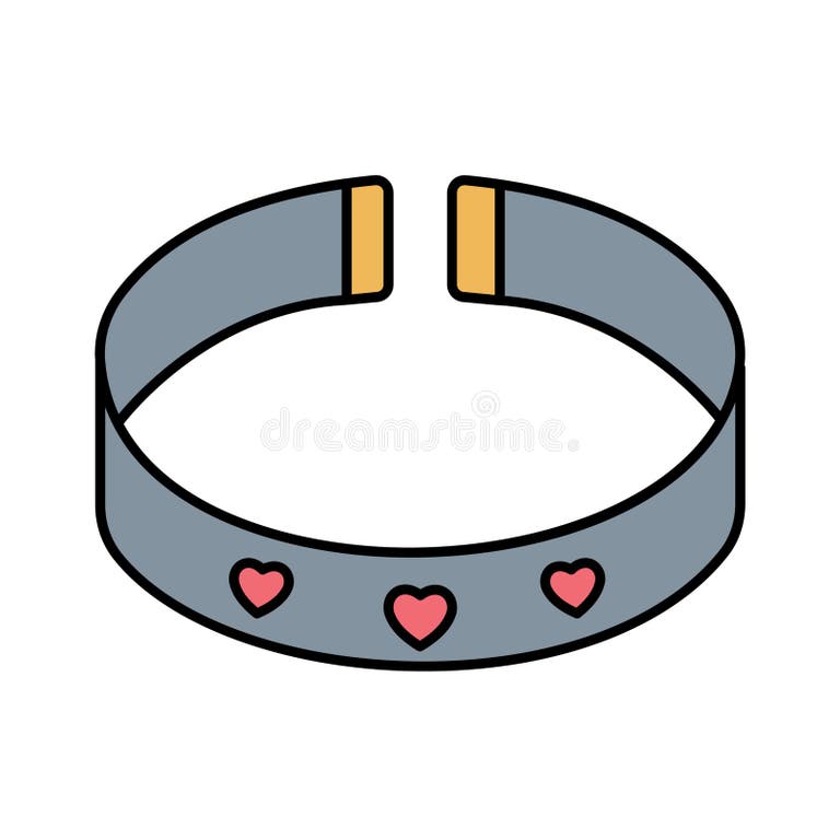 Bangle Outline with Colours Fill Vector Icon that Can Easily Edit or ...