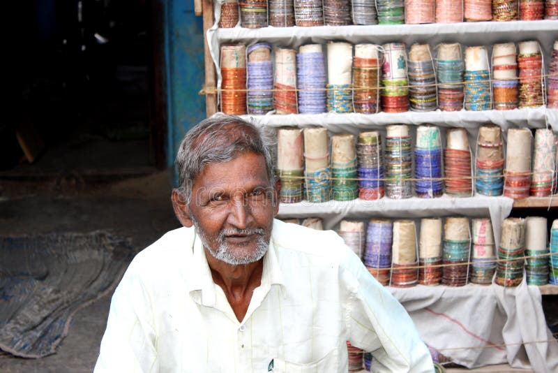 Bangle Seller editorial photography. Image of males, senior - 21501252