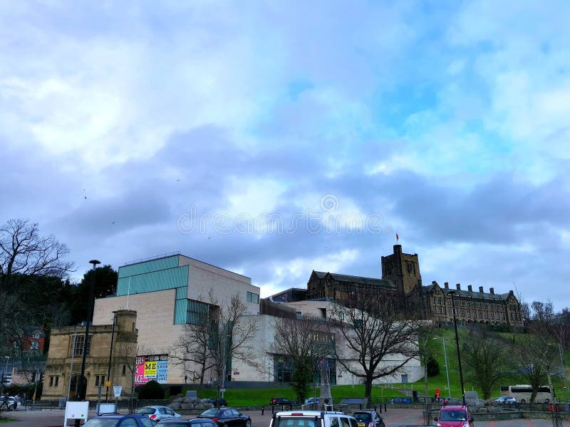 Bangor University and Pontio Stock Photo - Image of historic, prifysgol ...