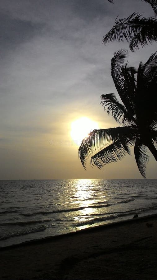 Restful Beach Scene in Turkey. Mountains Shadow an Idyllic Bay Stock ...