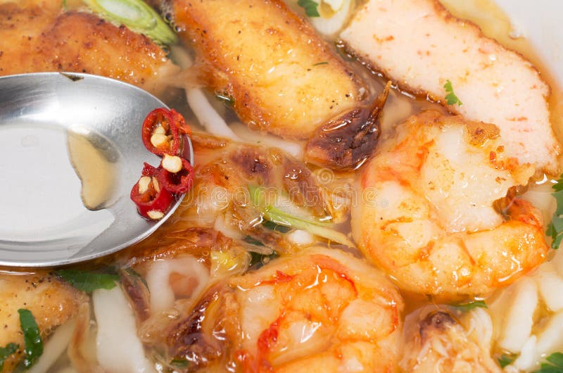Banh Canh, Vietnamesisk Traditionell Soppa Arkivfoto - Bild av ...