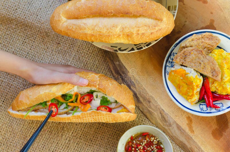 Banh Mi - Most Popular Vietnamese Sandwich Stock Image - Image of ...