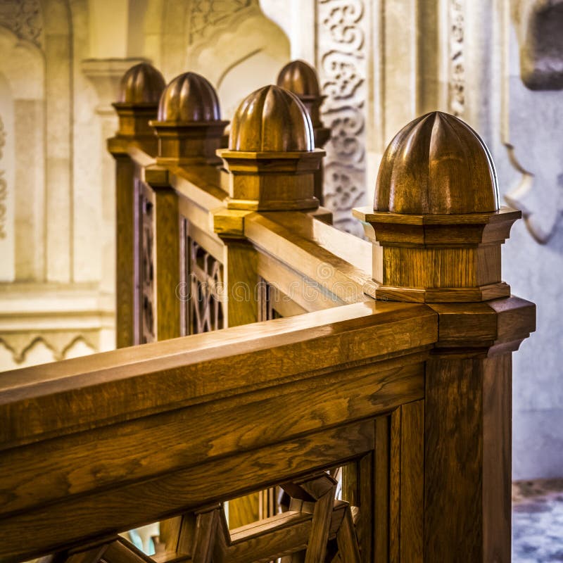 Banister in the Arab style stock photo. Image of baluster - 275116592