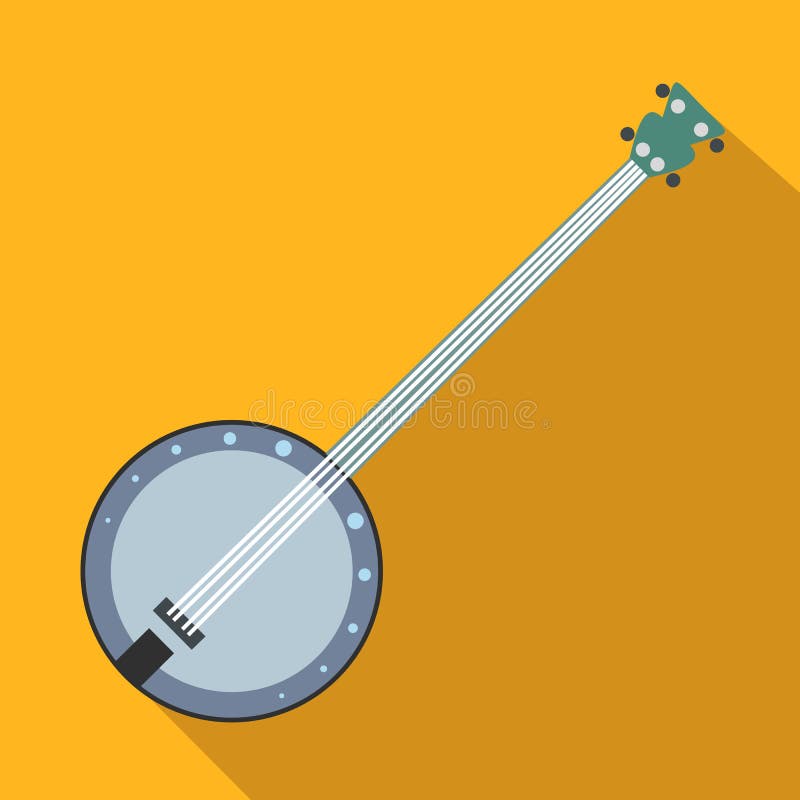 Old simple banjo stock vector. Illustration of cartoon - 81702501