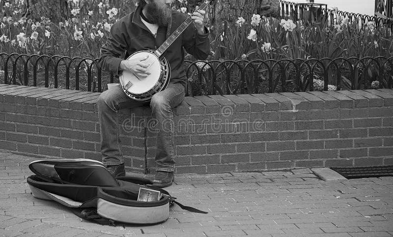 Banjo Man editorial stock photo. Image of music, beared - 97548108