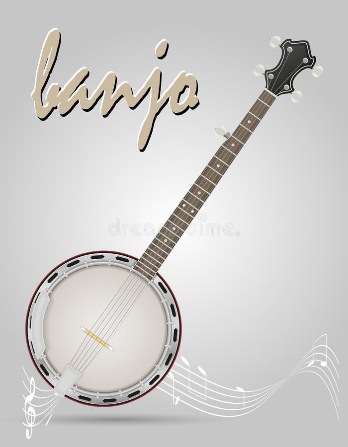Banjo Stock Vector Illustration Stock Vector - Illustration of sound ...