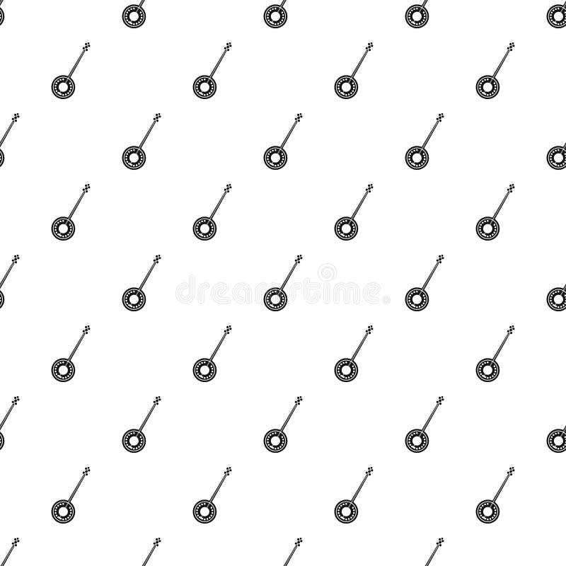 Banjo Pattern, Simple Style Stock Illustration - Illustration of ...