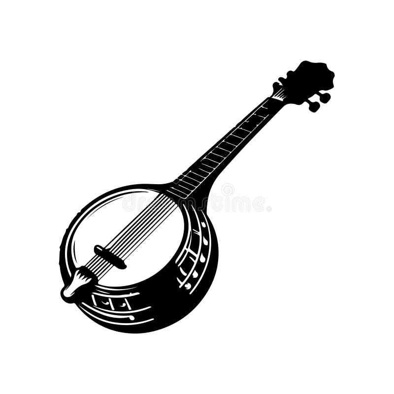 Banjo Silhouette Stock Illustrations – 774 Banjo Silhouette Stock ...