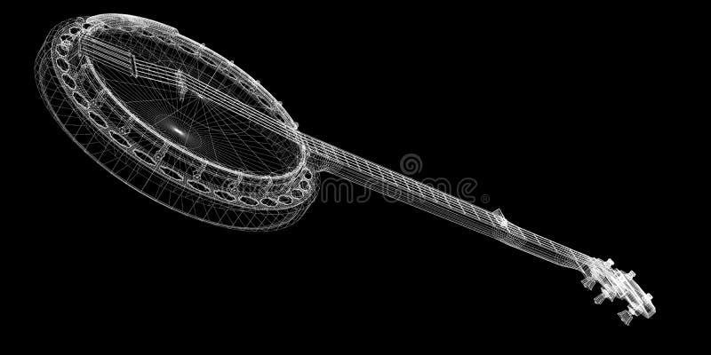 Banjo - 5 string stock illustration. Illustration of design - 48156570