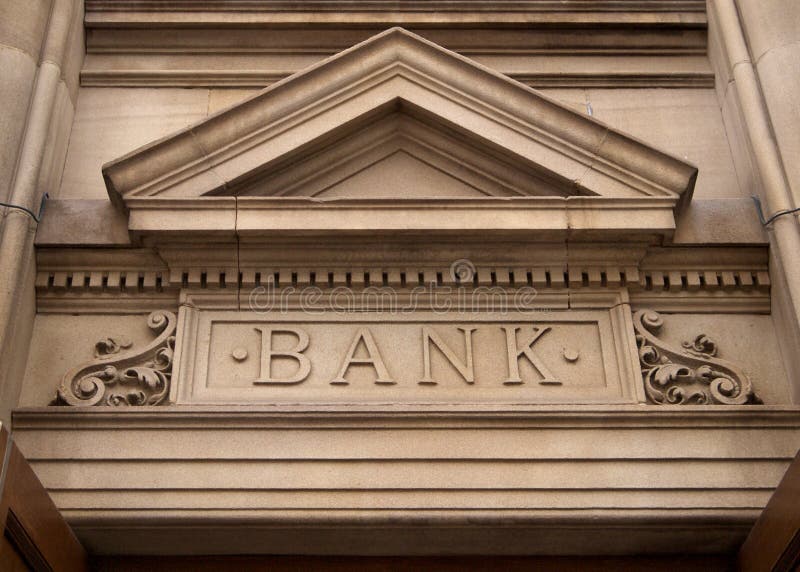 Bank Building stock photo. Image of bank, facade, credit - 19365786